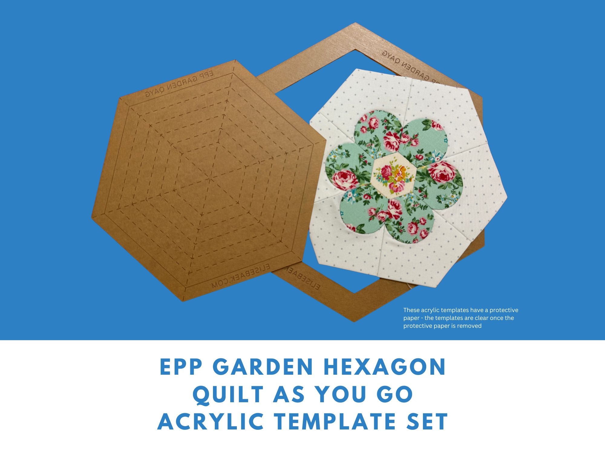 EPP Garden Quilt As You Go Template Set – Elise Baek Shop